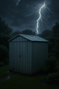 Are Metal Sheds Safe from Thunder and Lightning?